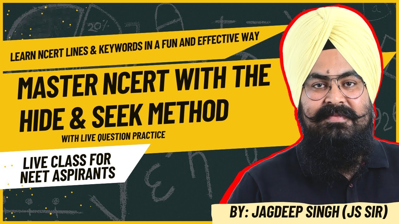 LIVE: Master NCERT with the Hide & Seek Method | Living world ...