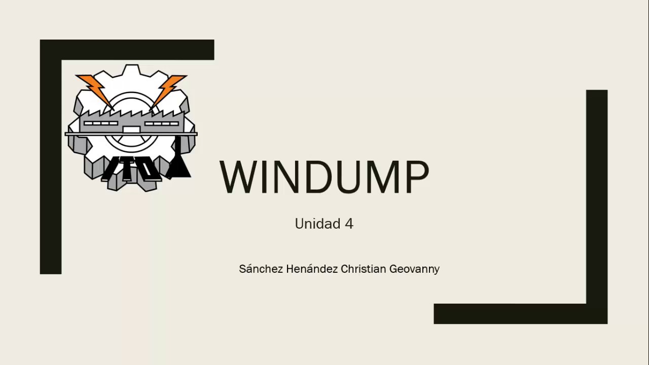Herramienta WinDump ITO - YouTube