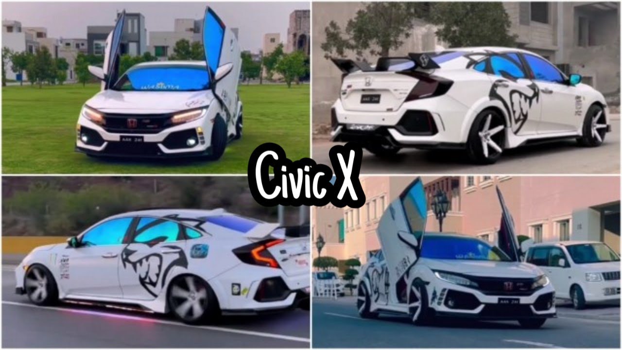 Honda Civic X Modified || Lambo Doors || Sports & Modified Cars - YouTube