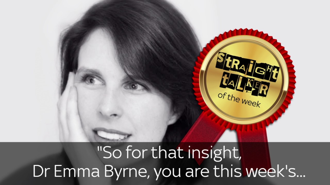 Straight Talker of the Week: Dr Emma Byrne - YouTube