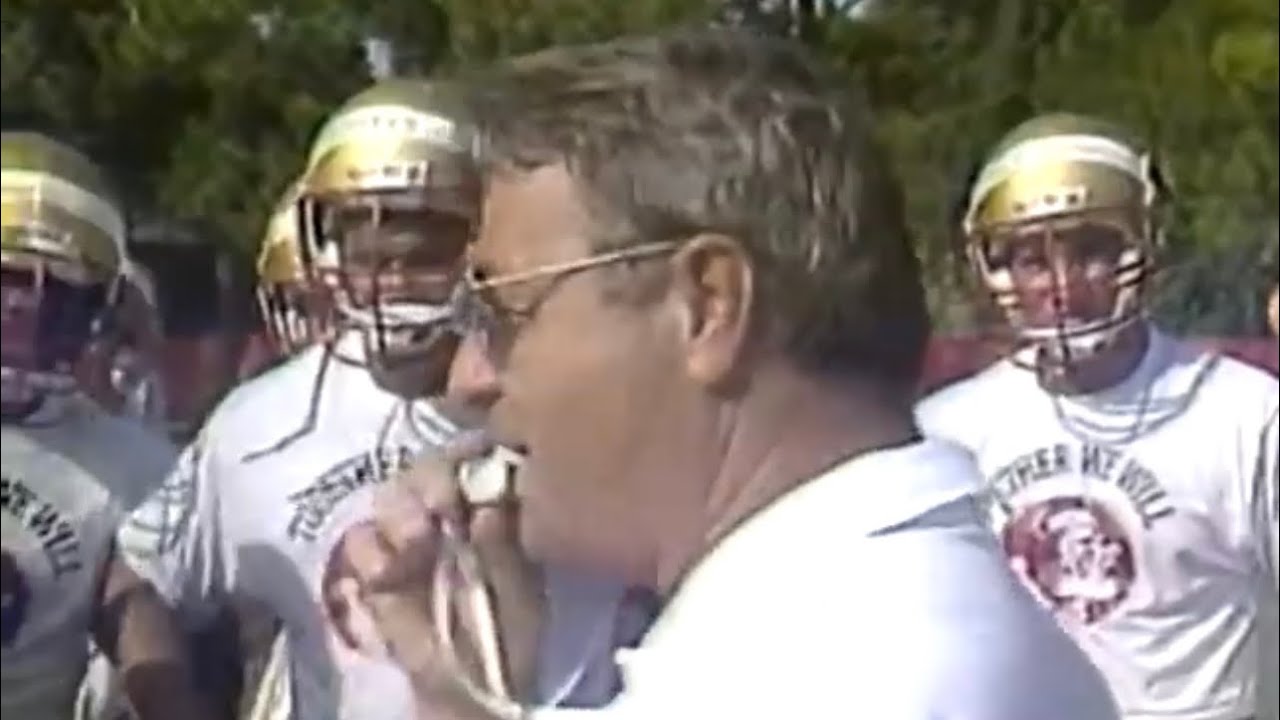 FSU Football’s First Day of Fall Practice (1987) - YouTube