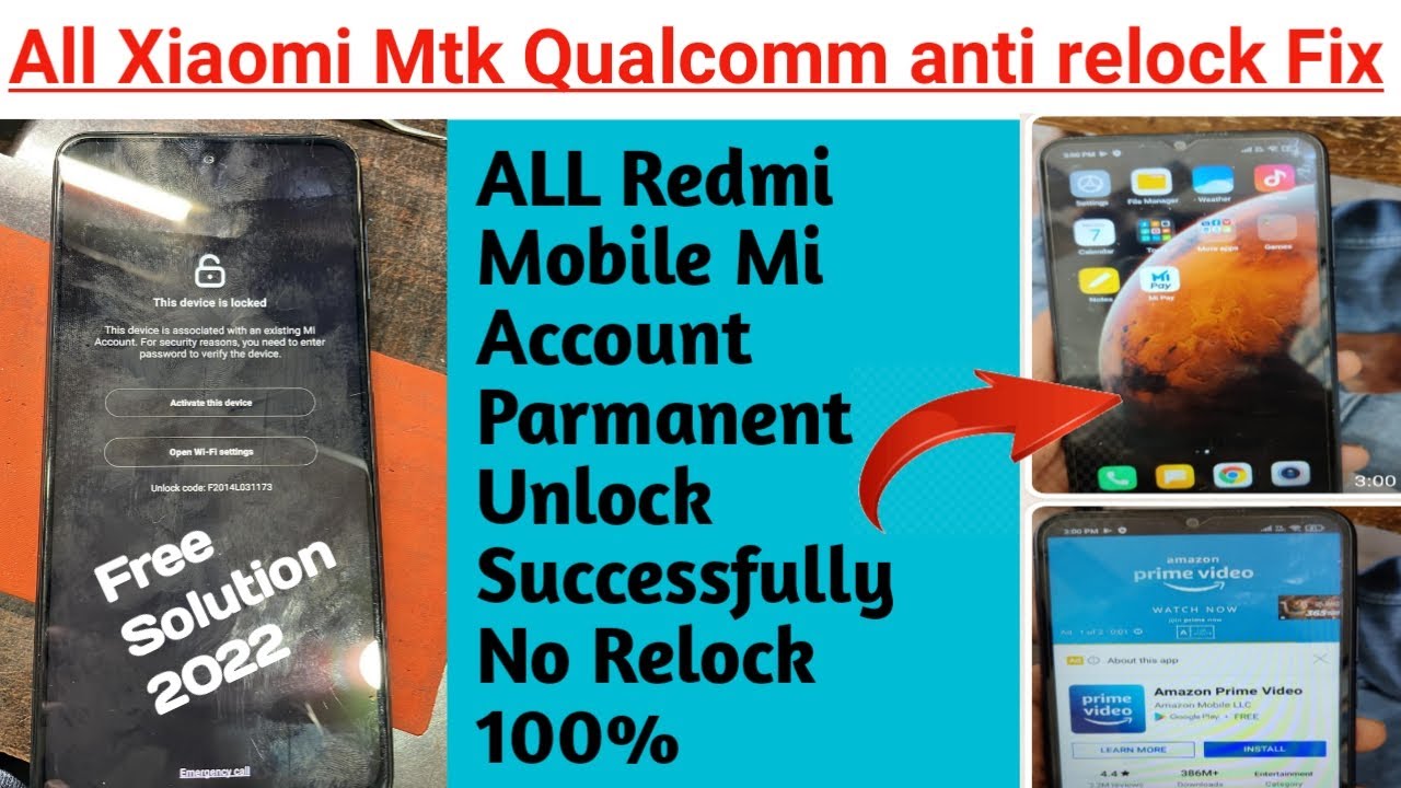 ALL MI ACCOUNT RELOCK PROBLEM FIXED With UnlockTool 2022 II Mi Account ...