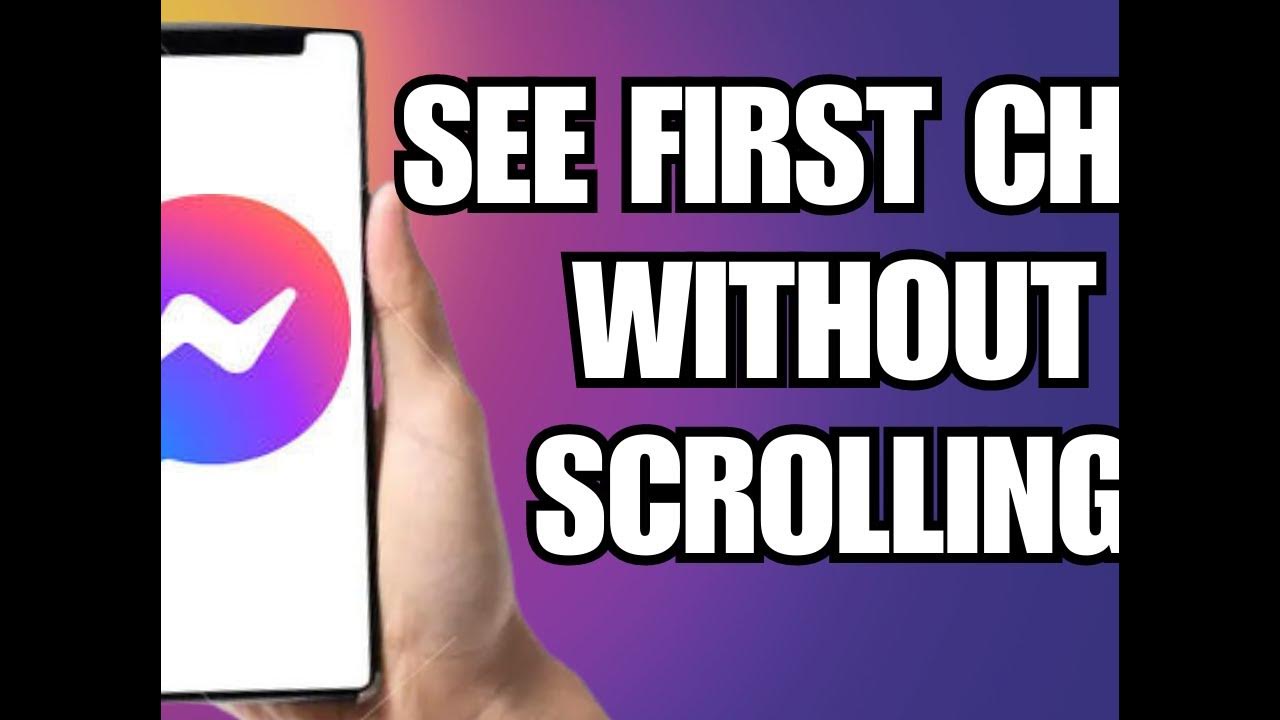 How To See First Chat On Messenger- View First Message On Messenger ...