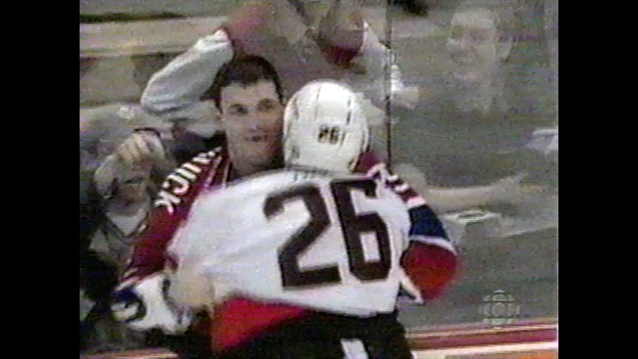 Gino Odjick Vs. André Roy Jan. 6th, 2001 (Replay) - YouTube