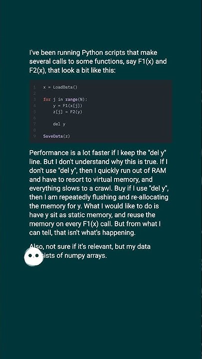Static memory in python: do loops create new instances of variables in memory? #shorts - YouTube