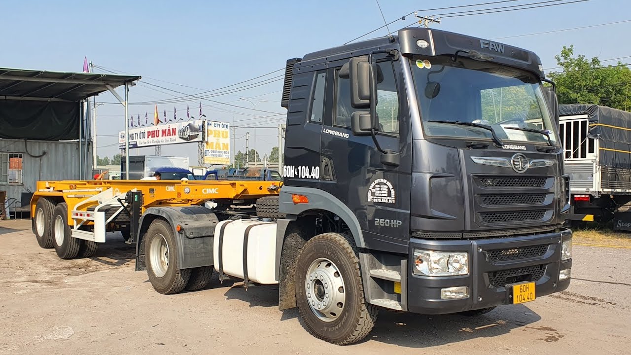 ️ Xe Đầu Kéo Faw 260 Hp 1 Cầu Láp 4.1 Chuyên Chạy Cảng - YouTube