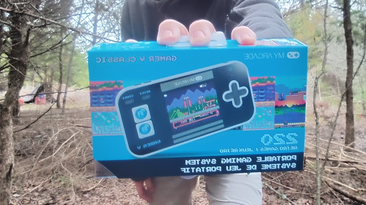My Arcade handheld game console with 220 games!?(Unboxing and Review ...