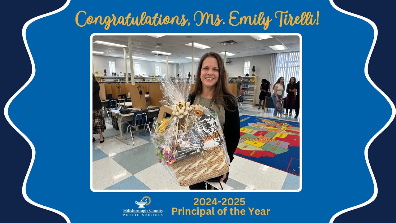 Hillsborough County 2024-2025 Principal of the Year Emily Tirelli from ...
