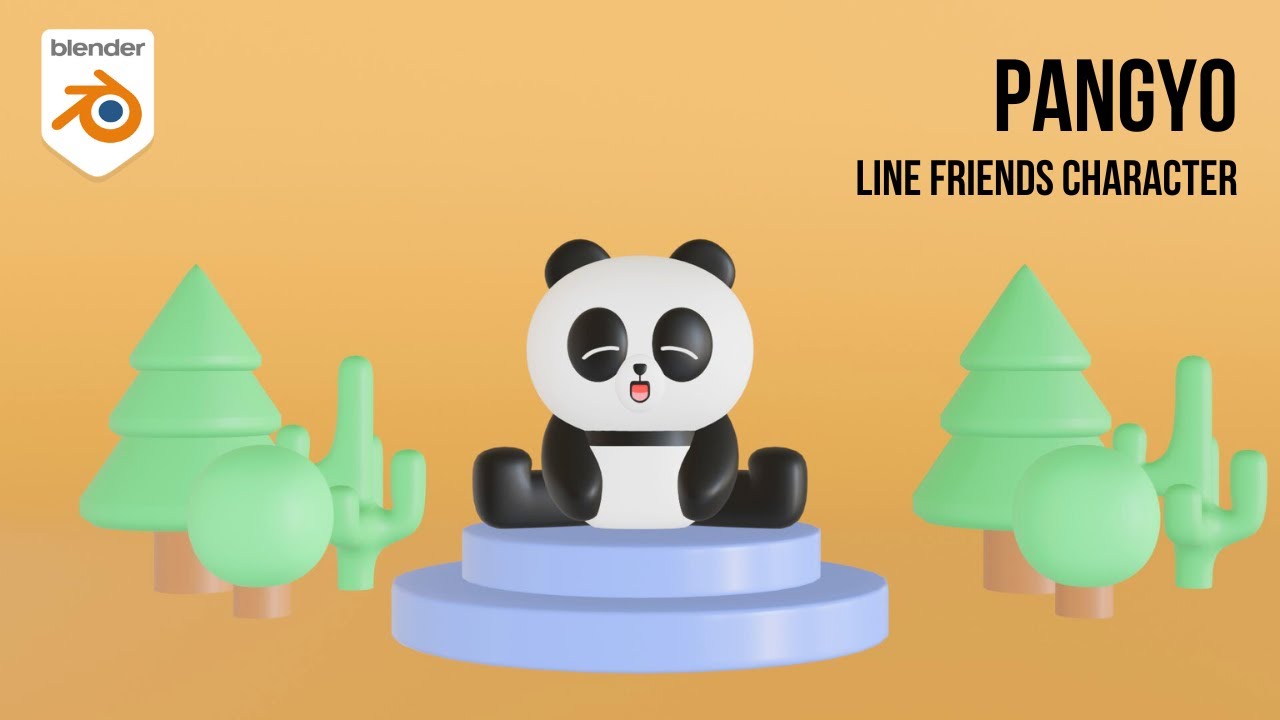 3D Blender - PANGYO LINE FRIENDS : EP.16 #3d #blender # ...