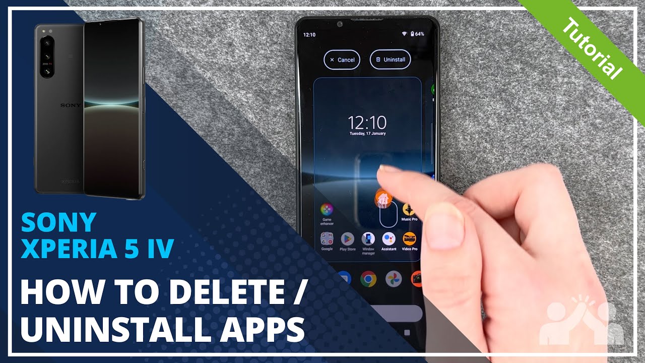 Sony Xperia 5 IV - How to delete apps / How to uninstall apps • 📱 • 🔲 ...