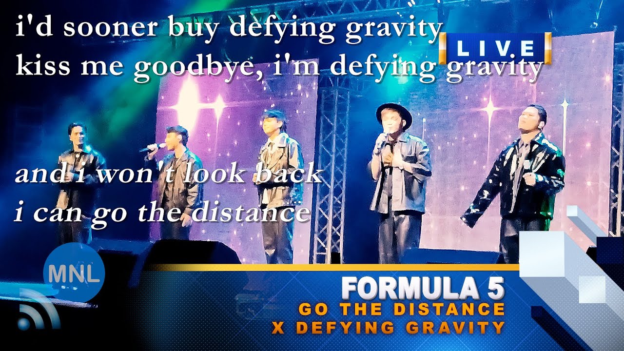 [KARAOKE] GO THE DISTANCE x DEFYING GRAVITY (Formula 5) Momentum Live ...