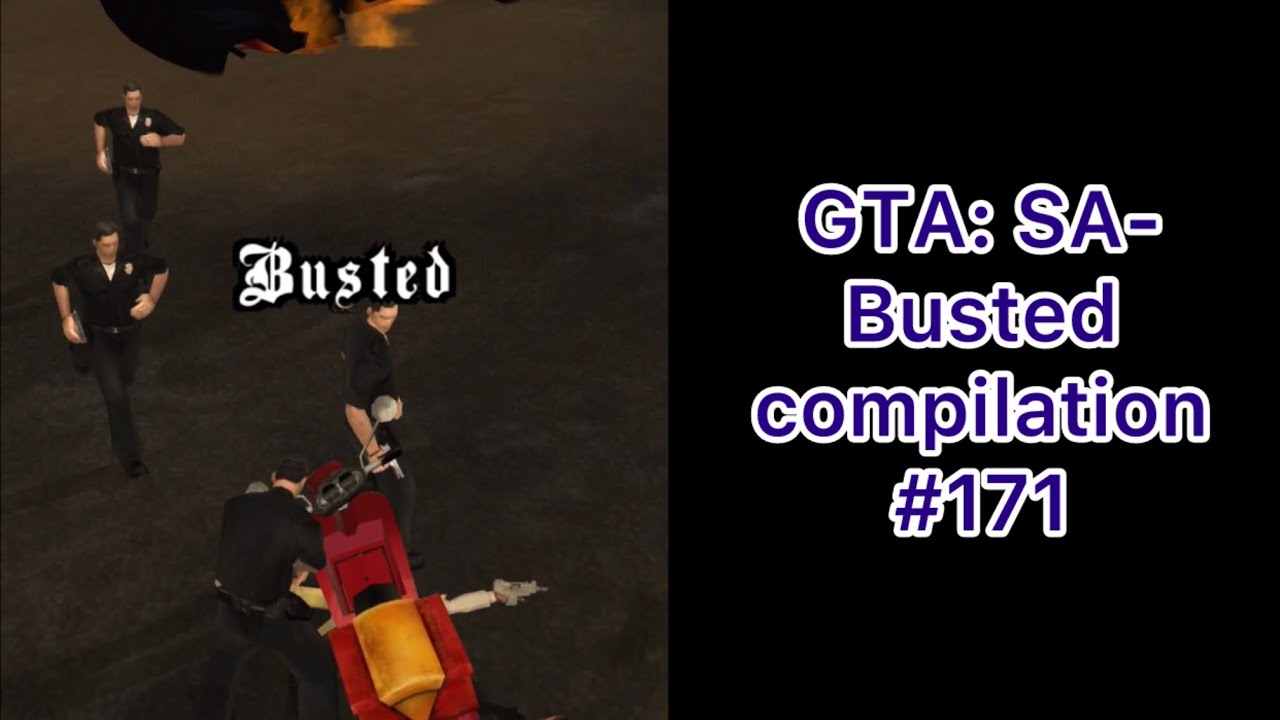 GTA: SA- Cops arrest angry gangster CJ - YouTube
