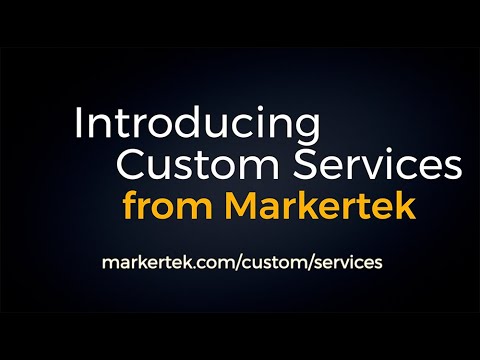Custom Services from Markertek - YouTube
