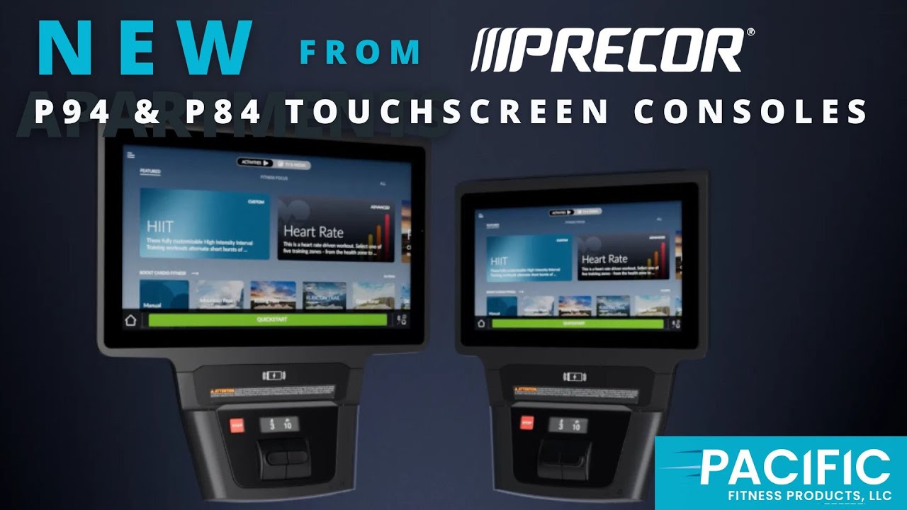 NEW: Precor P94 & P84 TOUCHSCREEN CONSOLES - YouTube