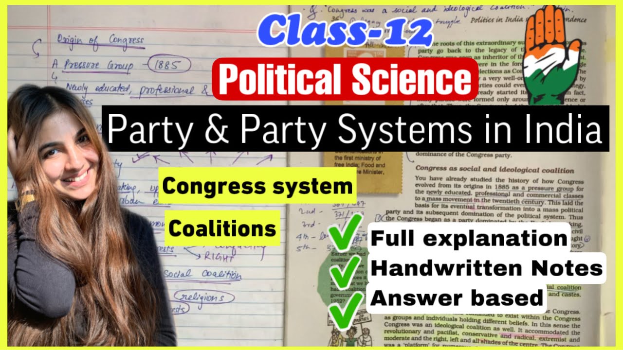 Class-12 Political Science Chapter-2 Era of one party dominance/ Party ...