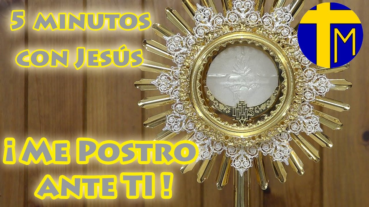 5 minutos con Jesús Sacramentado. ¡Me postro ante Ti! - YouTube