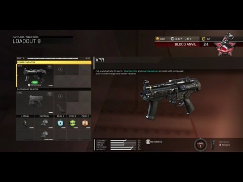 Best VPR Class Setup! - (Call of Duty Infinite Warfare) - YouTube