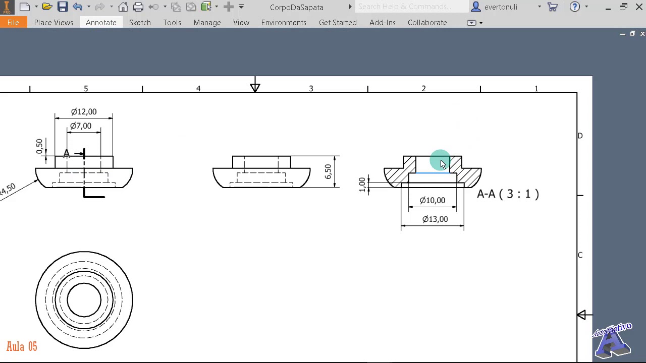 Curso de Inventor Na Prática Aula 05 - Geração de Desenhos ...