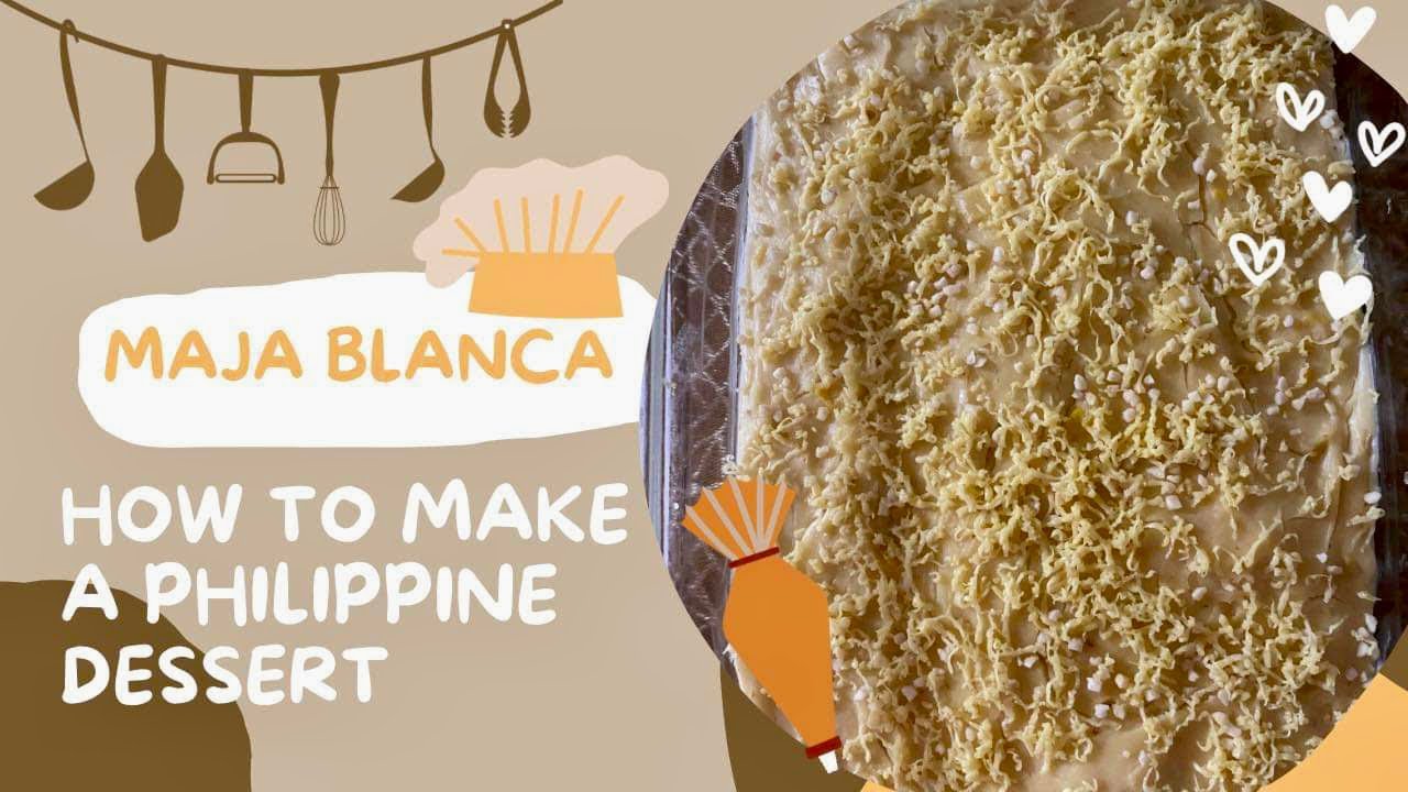 Easy & simple steps to make Maja Blanca (Philippine dessert) - YouTube