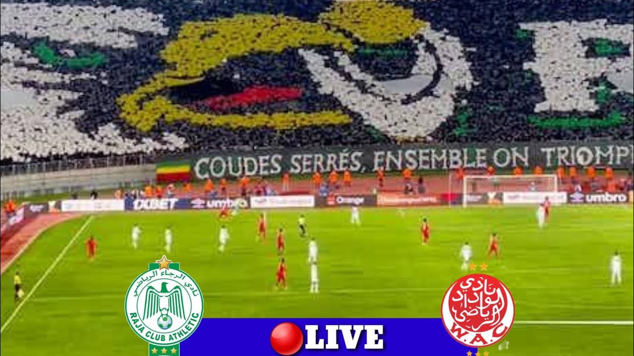 🔴LIVE:Raja Casablanca vs Wydad Casablanca(1-1)Botola Pro,Live Today ...