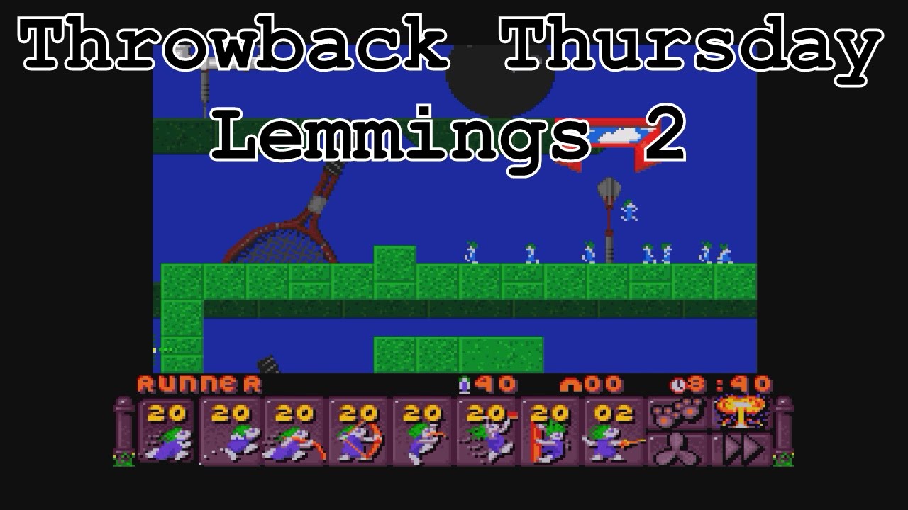 Walking Off Cliffs, Lemmings 2 (1994) for Throwback Thursday - YouTube