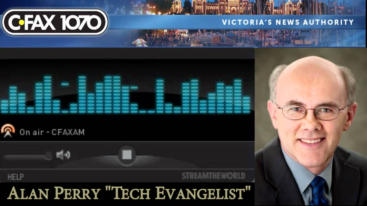YouTurn on Radio CFAX1070 with Alan Perry "Tech Evangelist" - YouTube