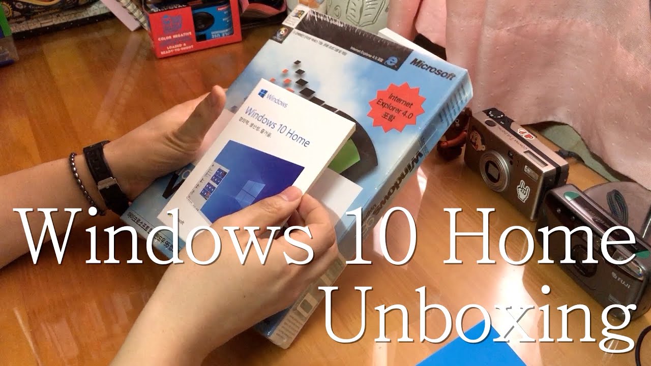 Windows10 Home Unboxing 한글 윈도우10 언박싱 - YouTube