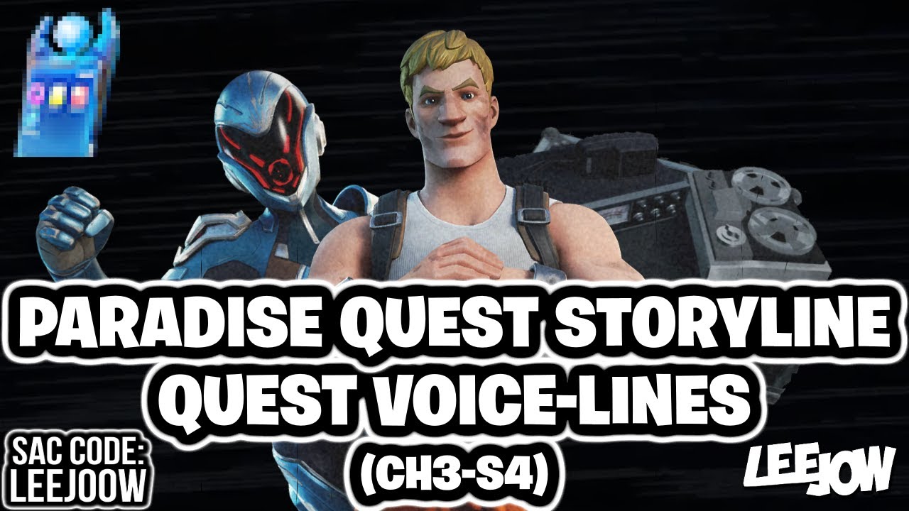 Fortnite - Paradise Quests Full Storyline (Part 1 & 2) Quest Dialogue ...