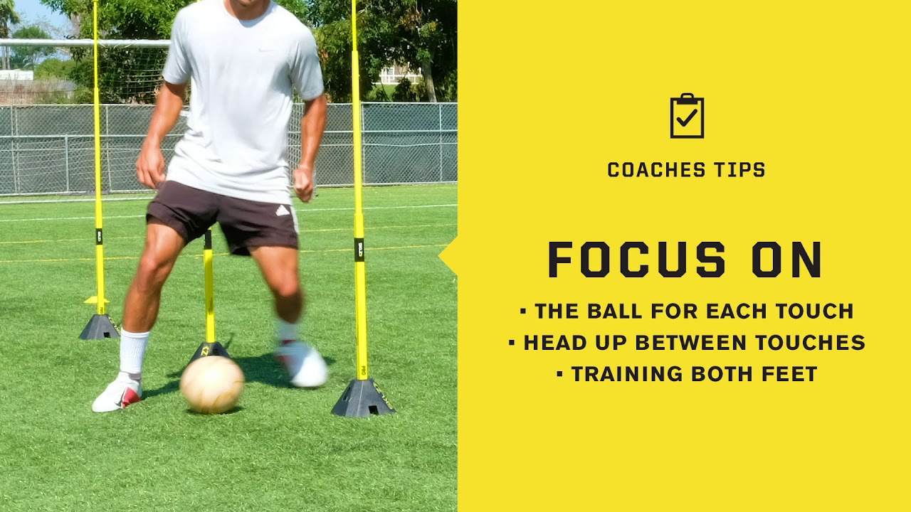 SKLZ GoldenTouch Soccer Drills Dribbling Sole Roll - YouTube