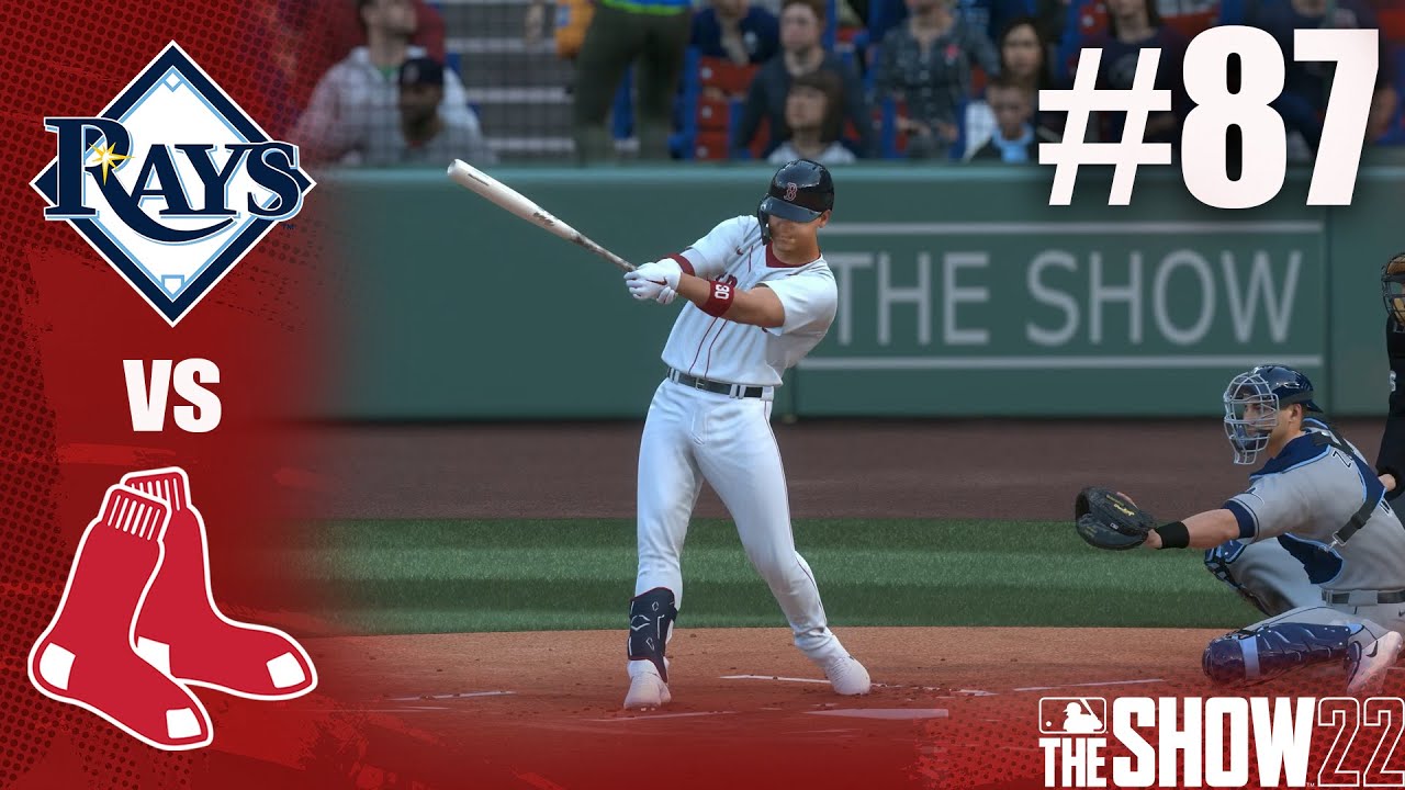 MLB 22 The Show | Red Sox Franchise Mode | #87 | vs Tampa Bay Rays (PS5 Gameplay) - YouTube