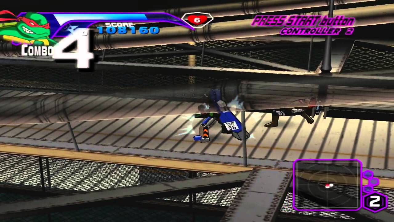 TMNT 2003 (PS2) walkthrough - Nano - YouTube