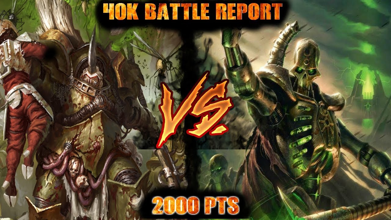 8th edition Necrons vs Death guard - YouTube