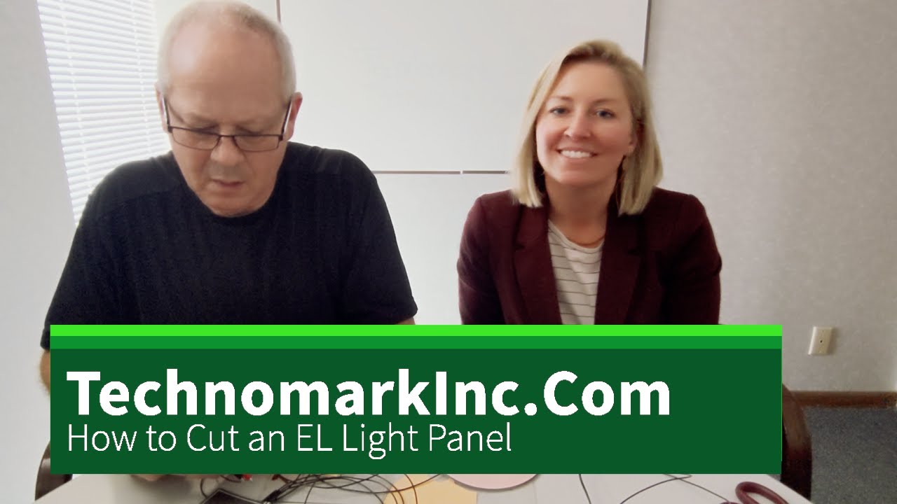 How to Cut an EL Light Panel - YouTube