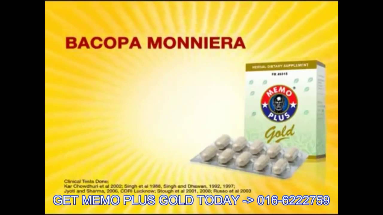 MEMO PLUS GOLD - MEMORY ENHANCER - 60 CAPSULES IN 1 BOX - YouTube