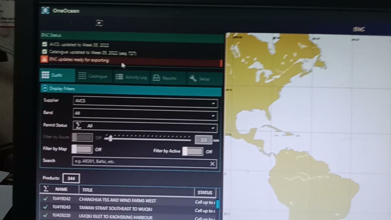 One Ocean weekly ENC update by internet - YouTube