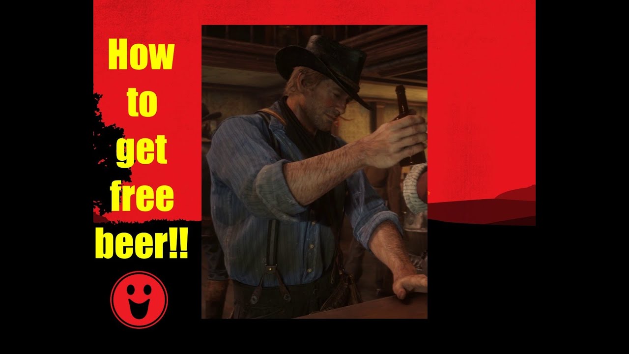 How to get free beer in Red Dead Redemption 2. - YouTube
