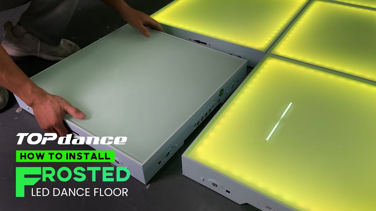 How to Install a Frosted LED Dance Floor | Quick & Easy LED Dance Floor ...