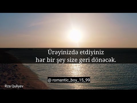 Önəmli olan, birinin ruhunu, ürəyini, iç dünyasını sevə bilməkdir... Anlamlı Video izləmeden keçmə