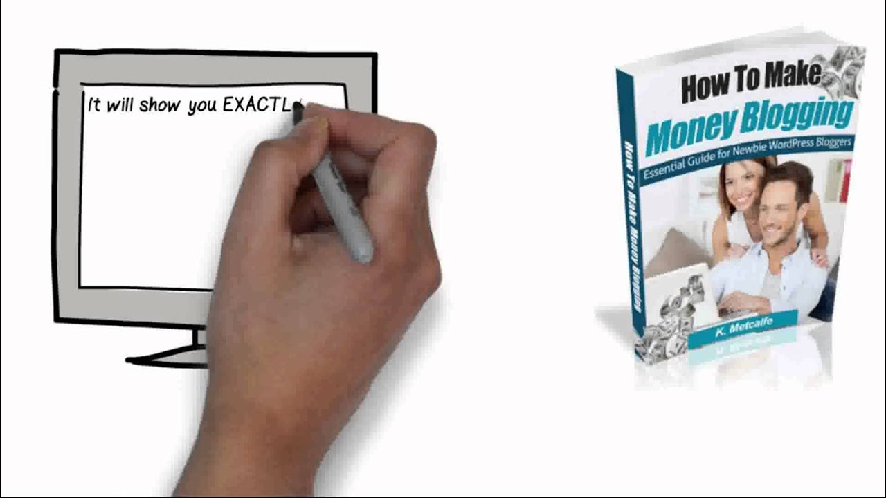 How to make money Blogging whiteboard animation - YouTube