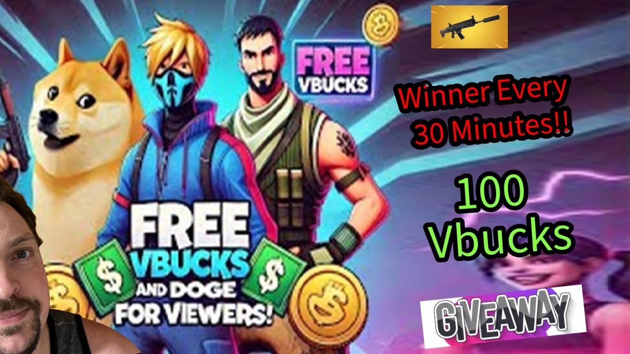 Playing Fortnite & Giving 100 Vbucks Every 30 Minutes ( Must Go Twitch ...