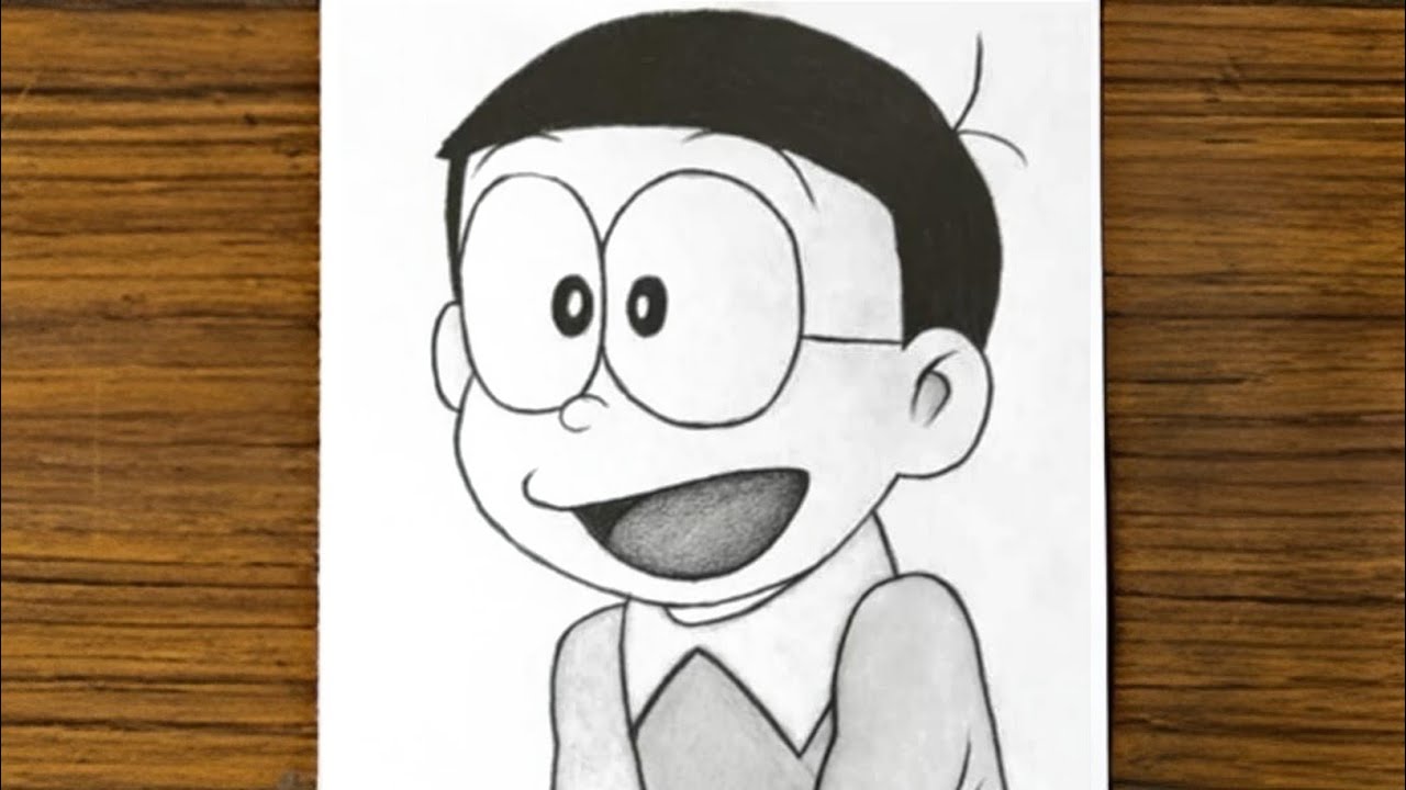 How to Draw Nobita from Doraemon || Easy drawing ideas for beginners ...