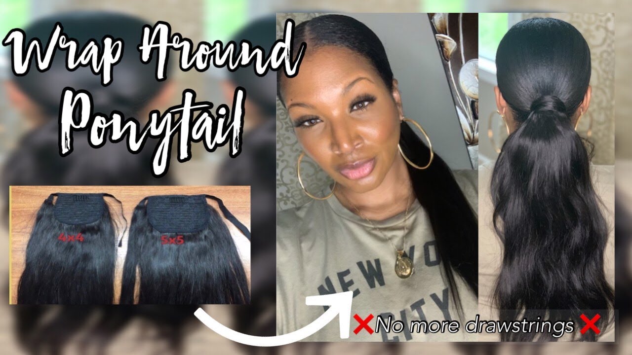 5 min Wrap Around Ponytail - YouTube