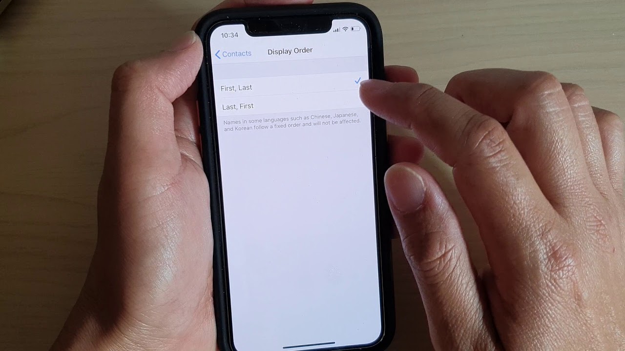 IPhone 11 Pro How To Change Contacts Display Order By Last First Name iphone-11-pro-how-to-change-contacts-display-order-by-last-first-name