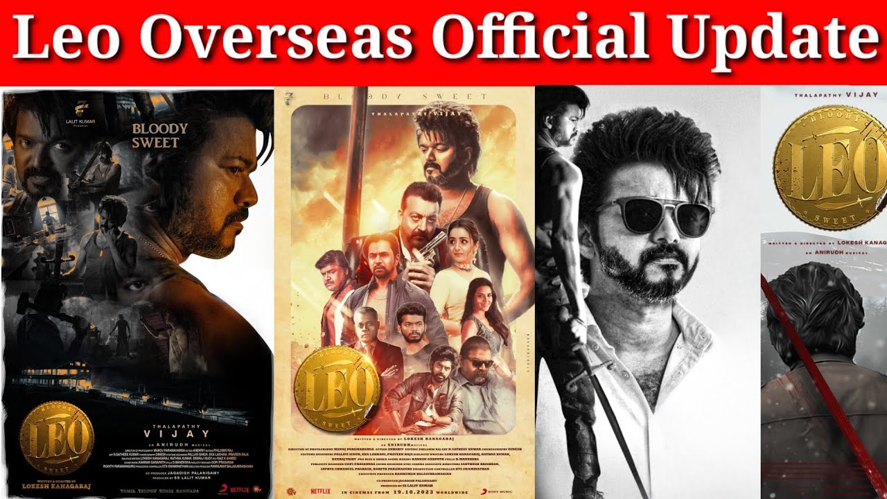 Leo Overseas Official Announcement Update | Leo Movie In Update | ThalapathyVijay ...