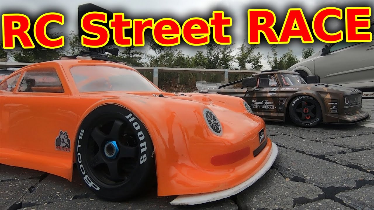 RC Car STREET RACE Arrma Infraction VS Porsche 911Turbo - YouTube