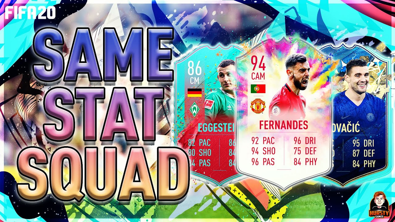 SAME STAT SQUAD! 84 PHYSICAL SQUAD BUILDER! FIFA 20 ULTIMATE TEAM ...