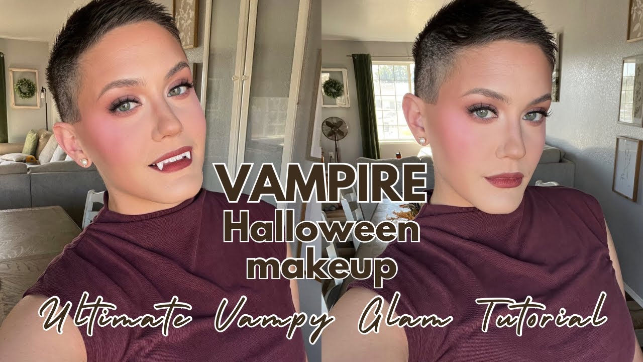 VAMPIRE HALLOWEEN MAKEUP! ULTIMATE VAMPY GLAM MAKEUP TUTORIAL! EASY ...