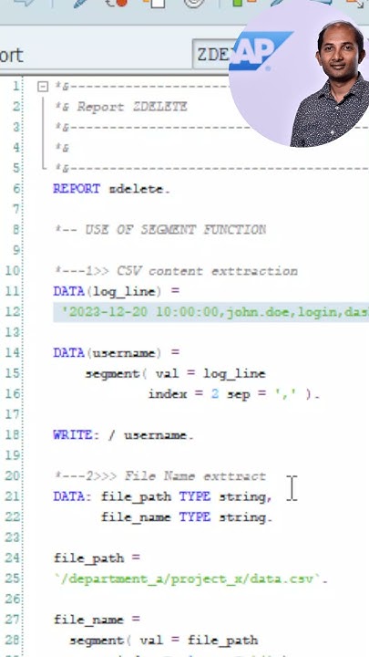 ABAP SEGMENT FUNCTION #shorts #abap - YouTube