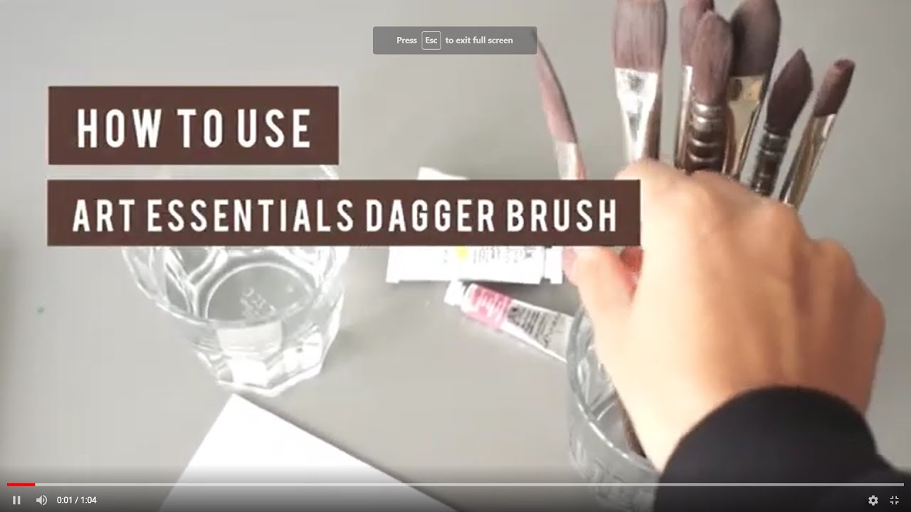 How to use Watercolour Dagger Striper Brush | Art Essentials Kazan ...