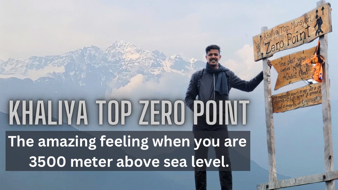 Finally we reached Khaliya Top Zero Point | 3500m above sea level | Khaliya Top Zero Point 360 ...